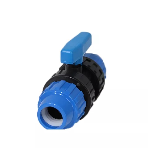 PP compression fittings pp single union double union ball valve | Pntek